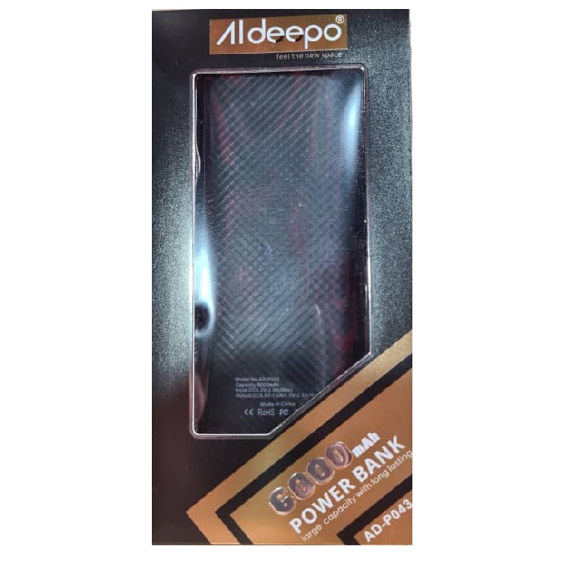 ALDEEPO-AD-P043-6000 MAH POWER BANK-WHITE/BLUE