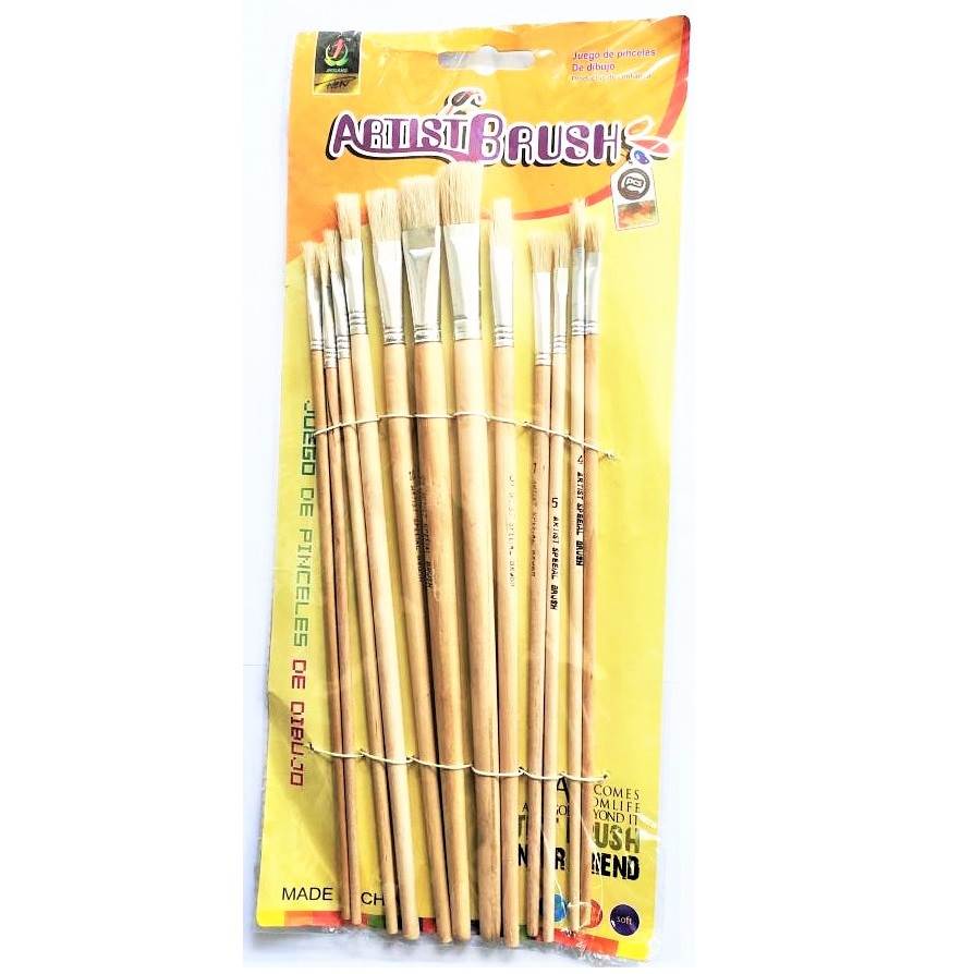 Artist color brush 12 size - 1 packet