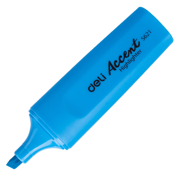 Deli highlighter BLUE color