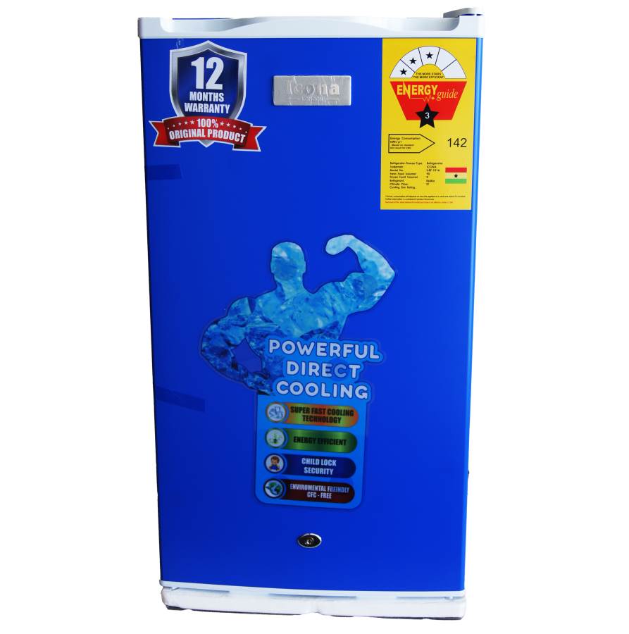 ICONA REFRIGERATOR SINGLE DOOR 92L-BLUE-ILRF-101AA