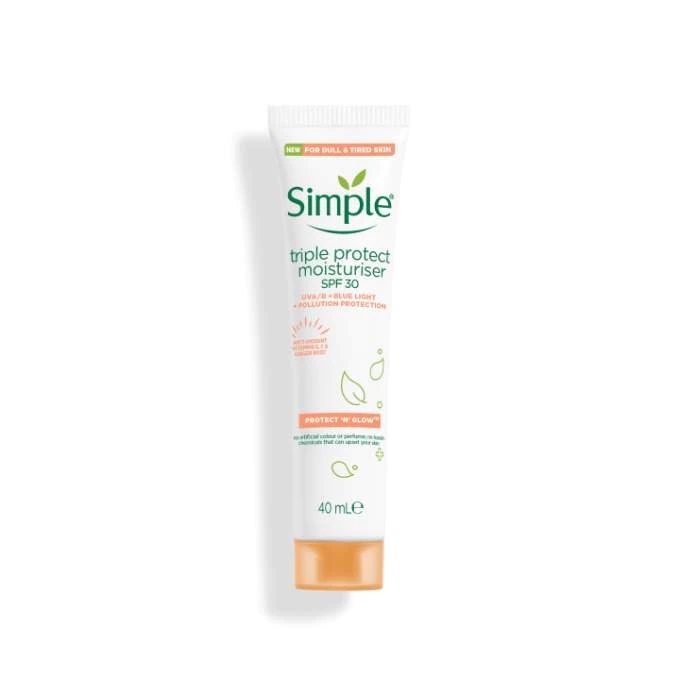 Simple Triple Protect moisturiser spf 30, 40ml